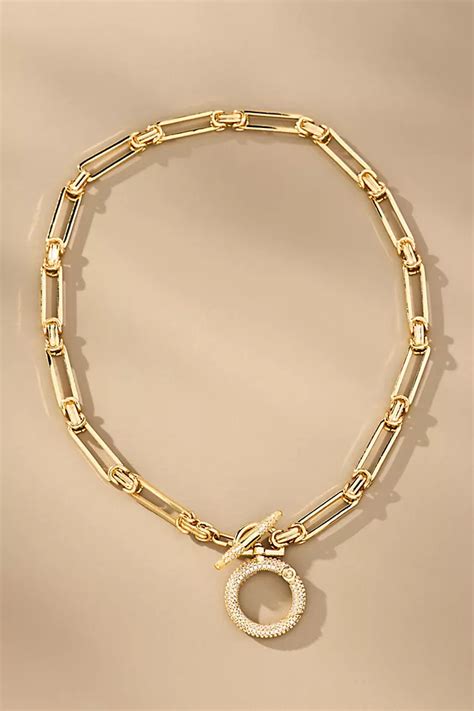 Chain Loop Toggle Necklace Anthropologie