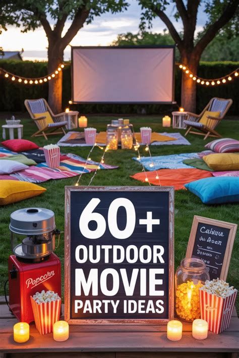 60 Outdoor Movie Party Ideas For A Magical Backyard Movie Night