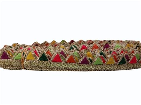 Traingle Shape Embroidered Lace At ₹ 25meter Knitted Laces In Kanpur