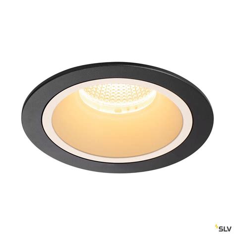 Numinos Dl L Indoor Led Recessed Ceiling Light Blackwhite 3000k 20