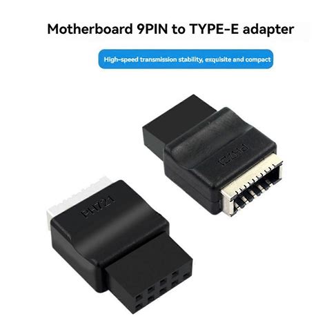 Motherboard Usb20 9pin Male To Type E Female Adapter Type E Interface