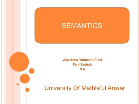 Syntax And Semantics Pptx