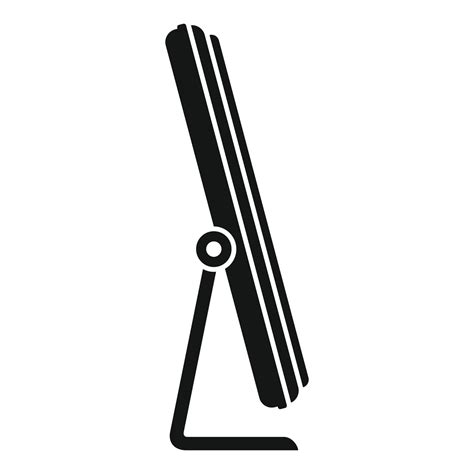 Side View Monitor Icon Simple Vector Computer Screen 14863398 Vector