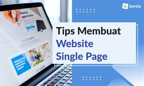 tips membuat website single page