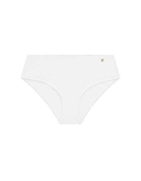 Mid Rise Bikini Brief Cotton White White Bikini Brief Nudea Underwear