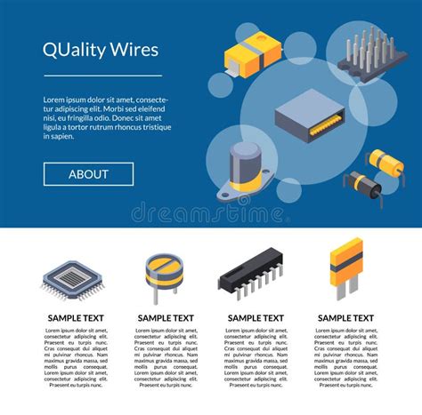 Vector Microchips Electronic Icons Stock Vector Illustration Of Data Motherboard 127906151