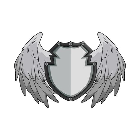 Shield With Spreading Wings 54324424 Vector Art At Vecteezy