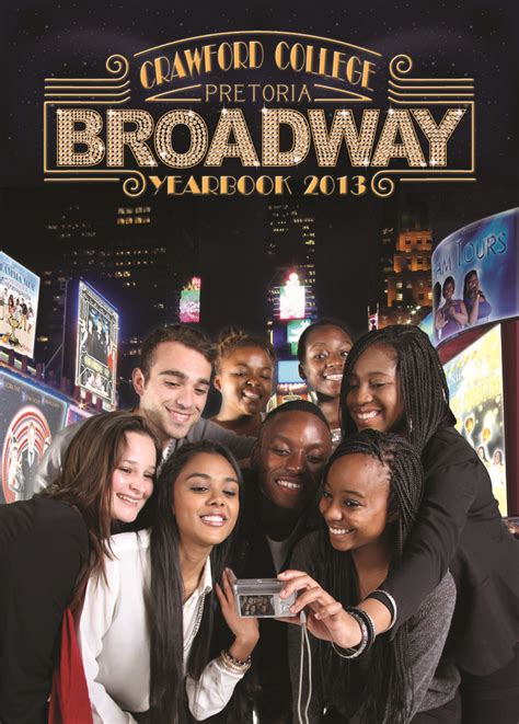 Front Cover Broadway Theme Broadway Theme Yearbook Themes Yearbook