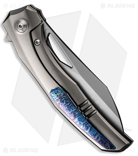 We Knife Co Ignio Knife Polished Ti Bead Blast Blade Hq