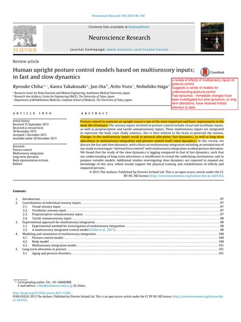 Chiba Et Al 2016 Human Upright Posture Control Models Based On