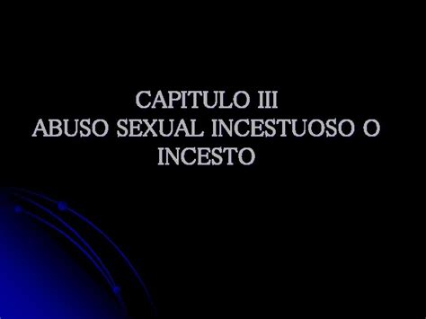 El Incesto Y Su Vinculacn Con La Criminalidad