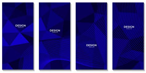 Set Of Brochures With Abstract Blue Background 31604659 Vector Art At Vecteezy