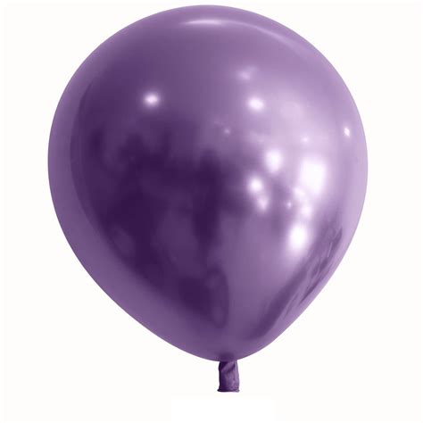 25 Balões Bexiga Roxo Violeta Metalizado Platino Cromado Látex Número 9 Para Arco De Bola Bubble