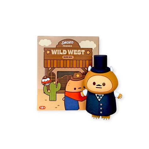 Smoko Friends Wild West Blind Box Collect Unique Desk Figures Blink Box