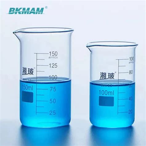 Borosilicate Glass Beaker Graduated Glass Beaker Set Measuring Cup For