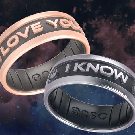 Star Wars™ Silicone Ring I Love You Aurebesh Wild Rose Enso Rings
