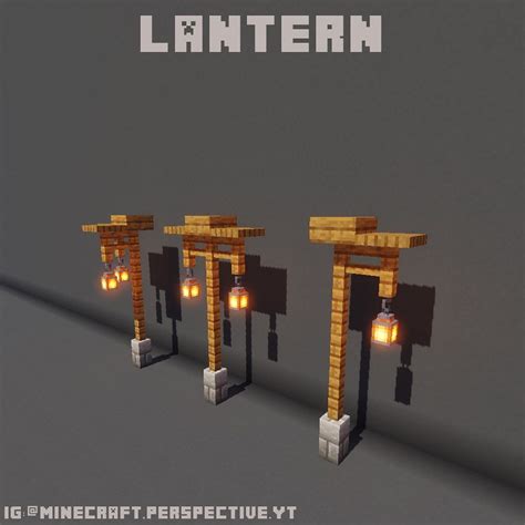 Minecraft Medieval Street Lamp Authentic Lighting For Fantasy Worlds