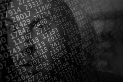Premium Photo Double Exposure Of Man With Binary Codes