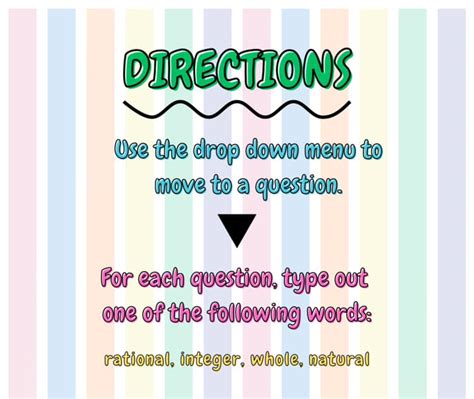 Mystery Picture Classifying Rational Numbers By Differentiate