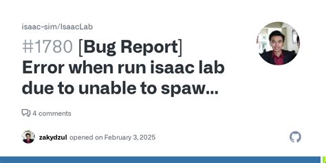 Bug Report Error When Run Isaac Lab Due To Unable To Spawn Isaac Sim Issue Isaac Sim