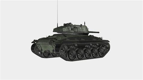 M24 Chaffee 경전차 3d 모델 29 Max Obj Fbx 3ds Dae Free3d