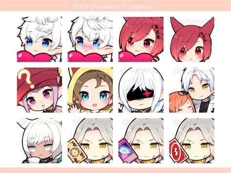 Ffxiv Emote Set 2 Etsy