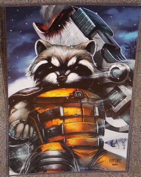 Rocket Raccoon Fan Art Rocket And Teen Groot — Tony Santiago Art