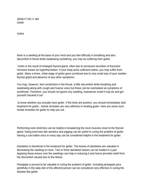 Goitre There 2 Pdf Hyperthyroidism Thyroid