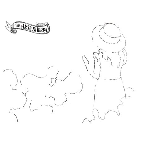 Girl Hydrangea Traceable The Art Sherpa Community The Art Sherpa