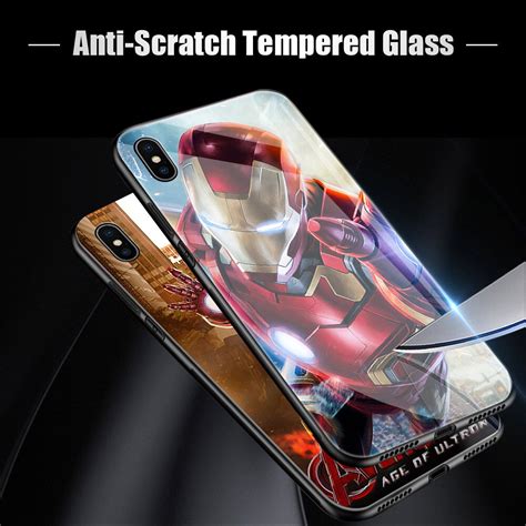 For Oppo Realme Xt Glass Handphone Case Fashion Classic Superhero
