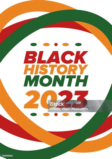 흑인 역사의 달 아프리카 계 미국인 역사 매년 축하합니다 2 월에 미국과 캐나다에서 영국에서 10 월에 포스터 카드 배너 배경 벡터 일러스트레이션 0명에 대한 스톡 벡터