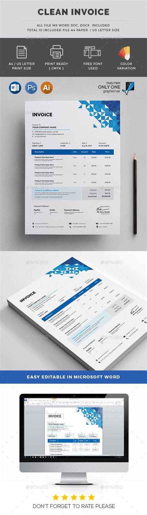 Invoice Invoice Design Template Invoice Design Stationery Printing