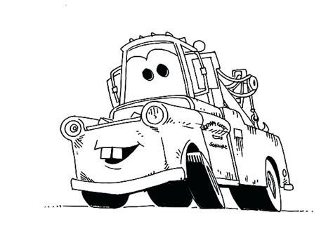 Tow Mater Coloring Page At Free Printable Colorings