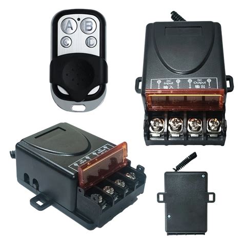 Small Metal 4 Key English Key Remote Control And Dc72v Controller