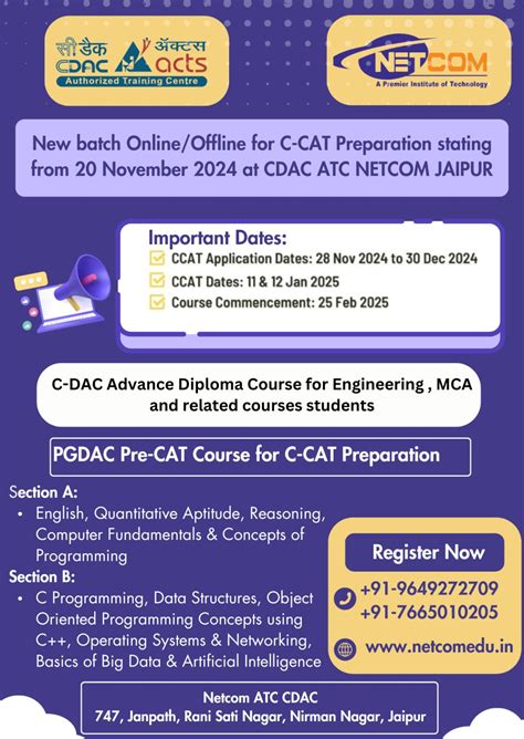 netcom atc cdac on linkedin precat cdacregistration cdac pgdac