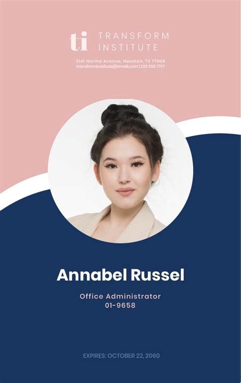 Pin On Identity Card Design