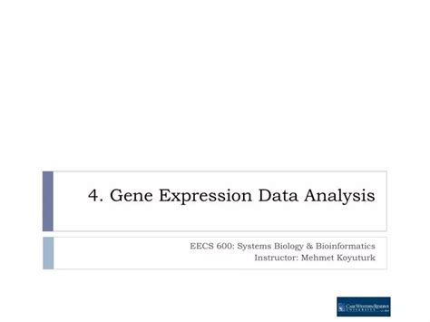 PPT 4 Gene Expression Data Analysis PowerPoint Presentation Free Download ID 4535107