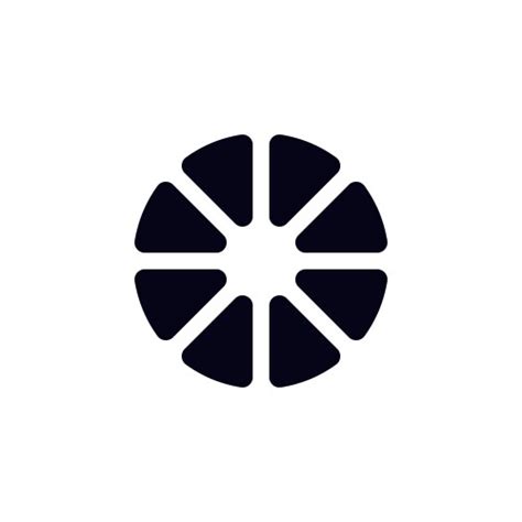 Black Circle Divided Into Equal Segments Vector Image
