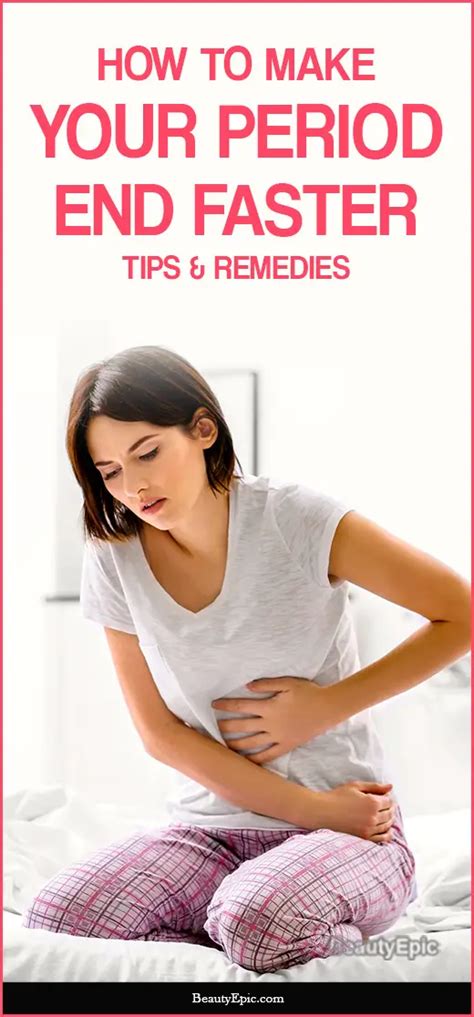How To Make Your Period End Faster Natural Tips And Remedies