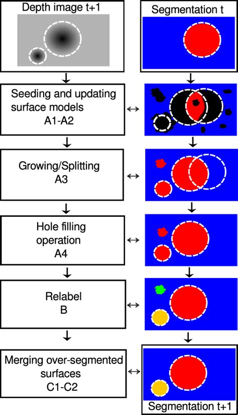 schematic illustrating the steps of our algorithm undefined areas are
