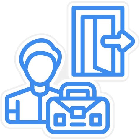 Premium Vector Exit Interview Icon Style