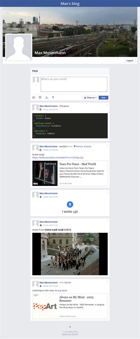 Github M1k1oblog Lightweight Self Hosted Facebook Styled Php Blog Eu Vietnam Business