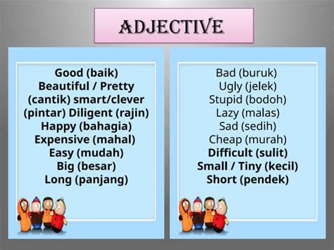 Materi Adjective Dan Noun Untuk Kelas 7 Pptx