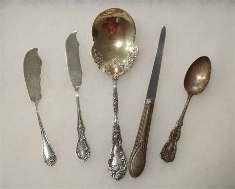 Sterling Silver Spoons And Knives H K Keller