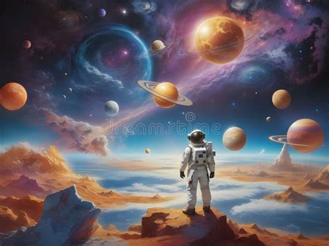 Cosmic Perspectives Journey Into Space Vision Stock Illustration Illustration Of Astral