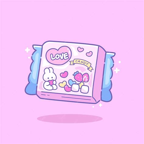 Premium Vector Kawaii Cute Candies Mascot Illustration