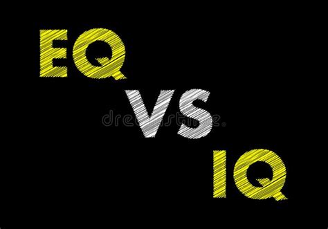 IQ And EQ Comparison Stock Illustration Illustration Of Learning 112565354