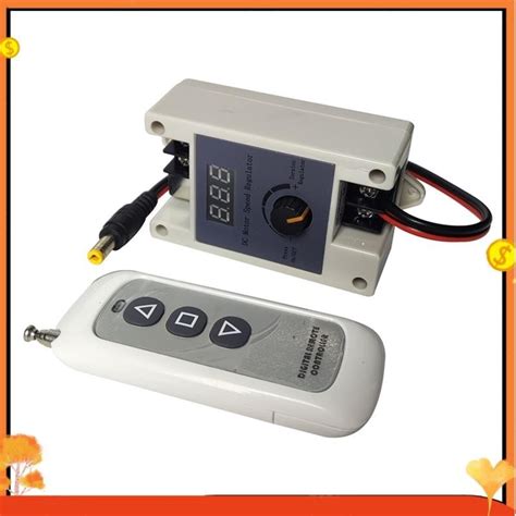 wireless remote control dc motor speed led light pwm dimming speed