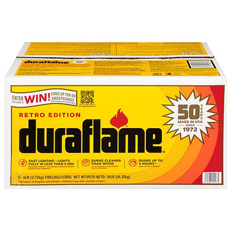 Duraflame Firelogs 6 Ea Shop Hames Corporation
