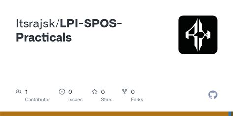 github itsrajsk lpi spos practicals